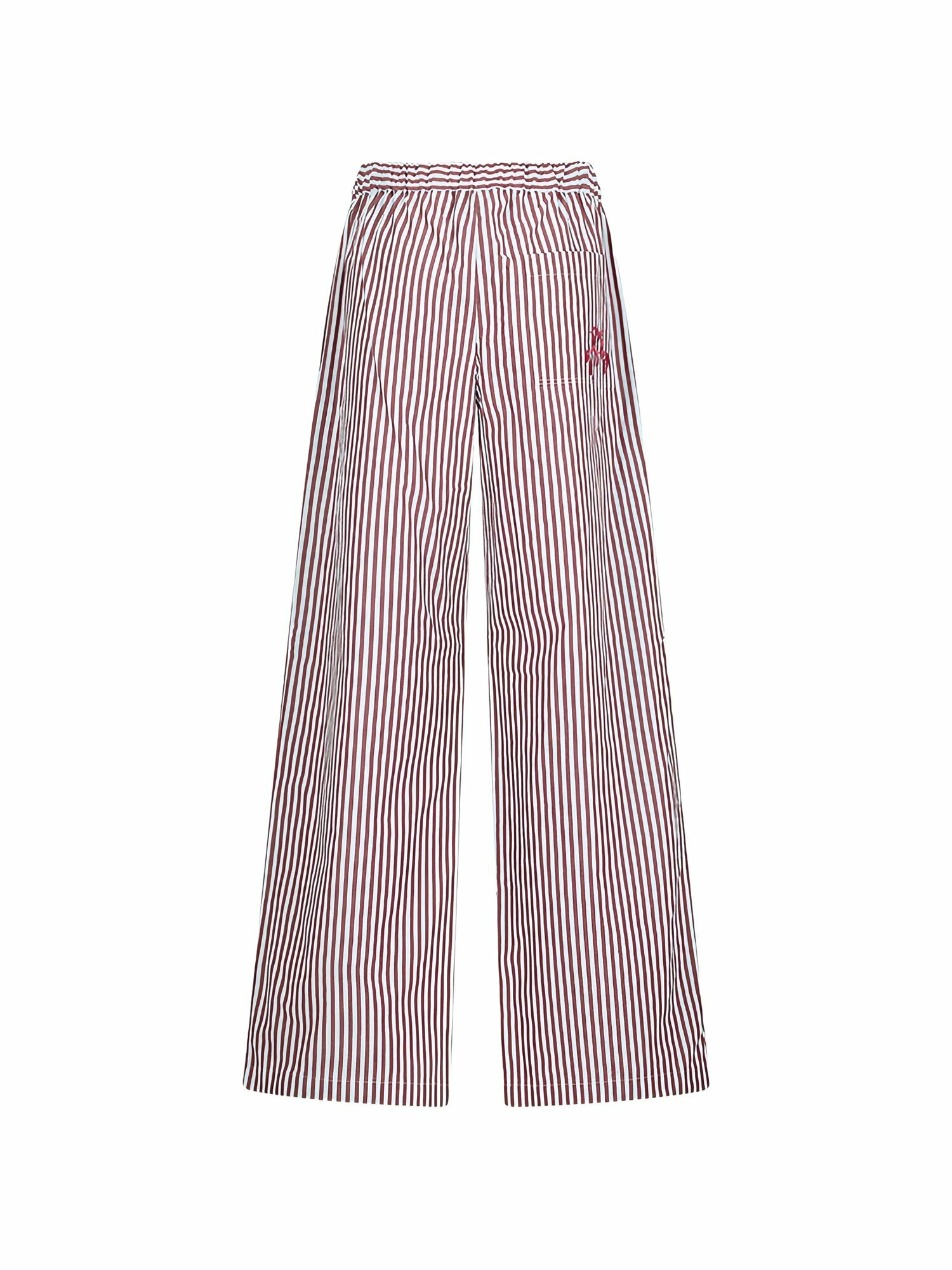Брюки The Attico Striped drawstring trousers, размер 46, red — фото 1