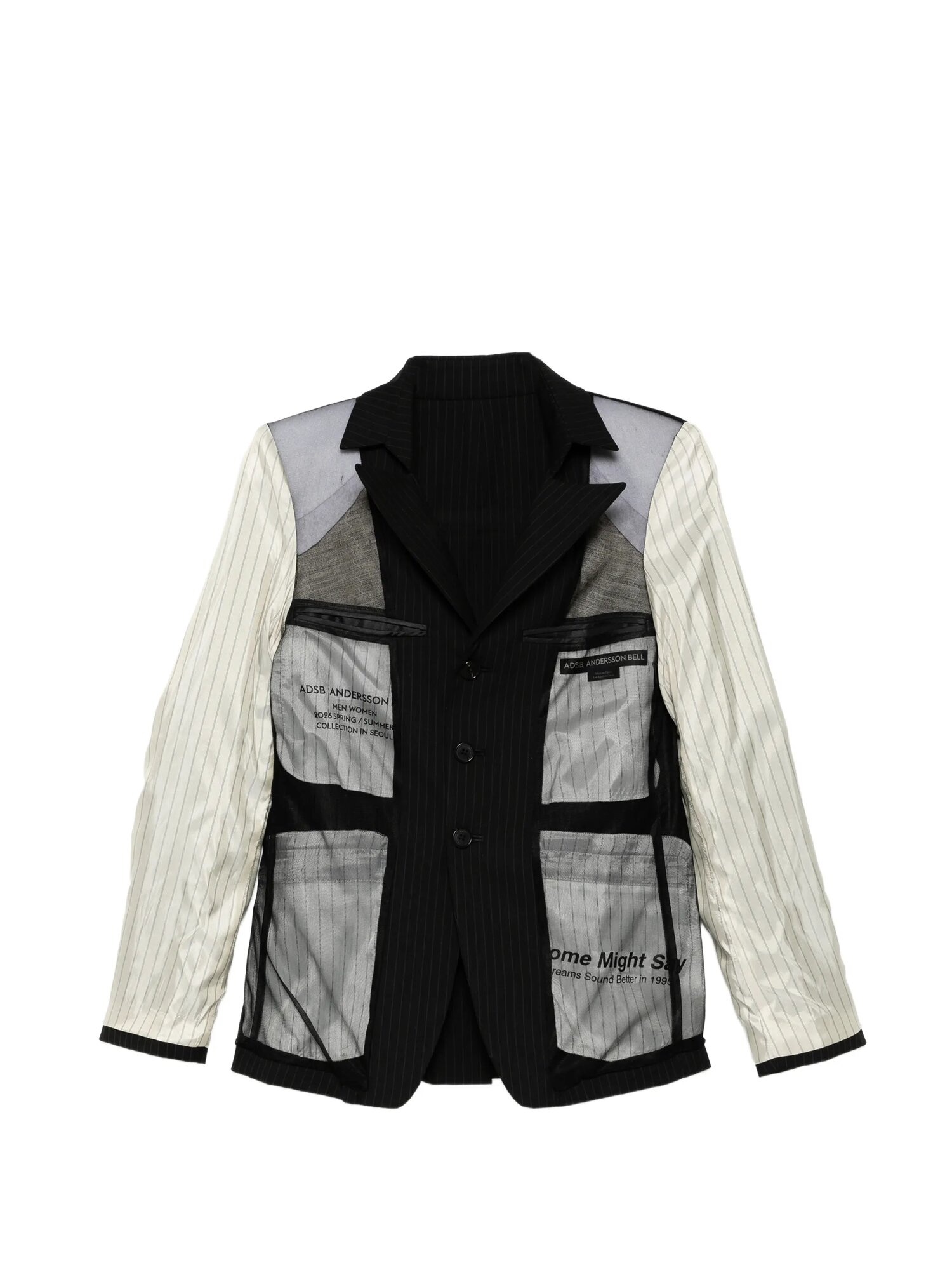 Куртка Pinstripe deconstructed jacket