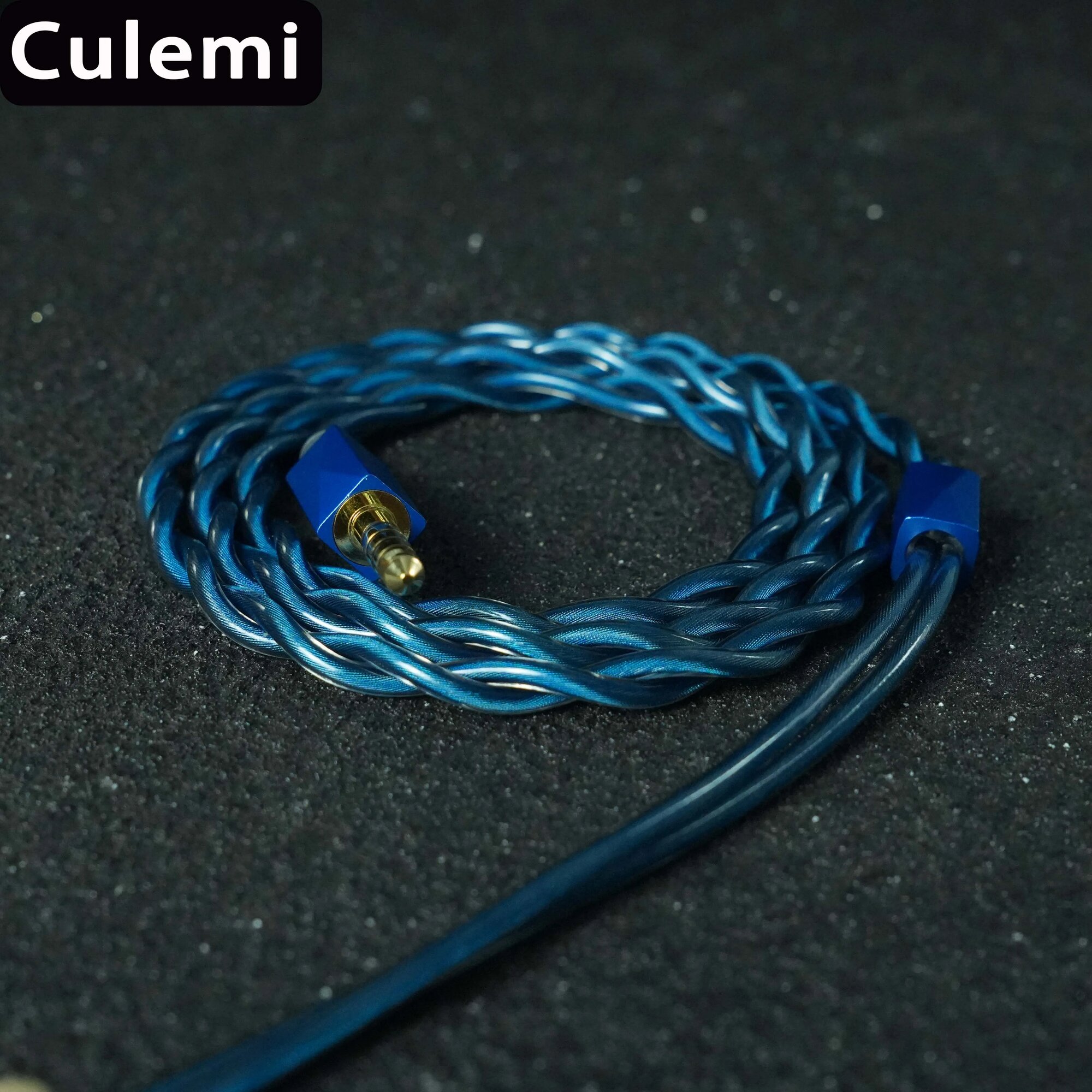 Кабель для наушников Culemi Лазурный ледник, синий, 0.78 2pin 4.4mm