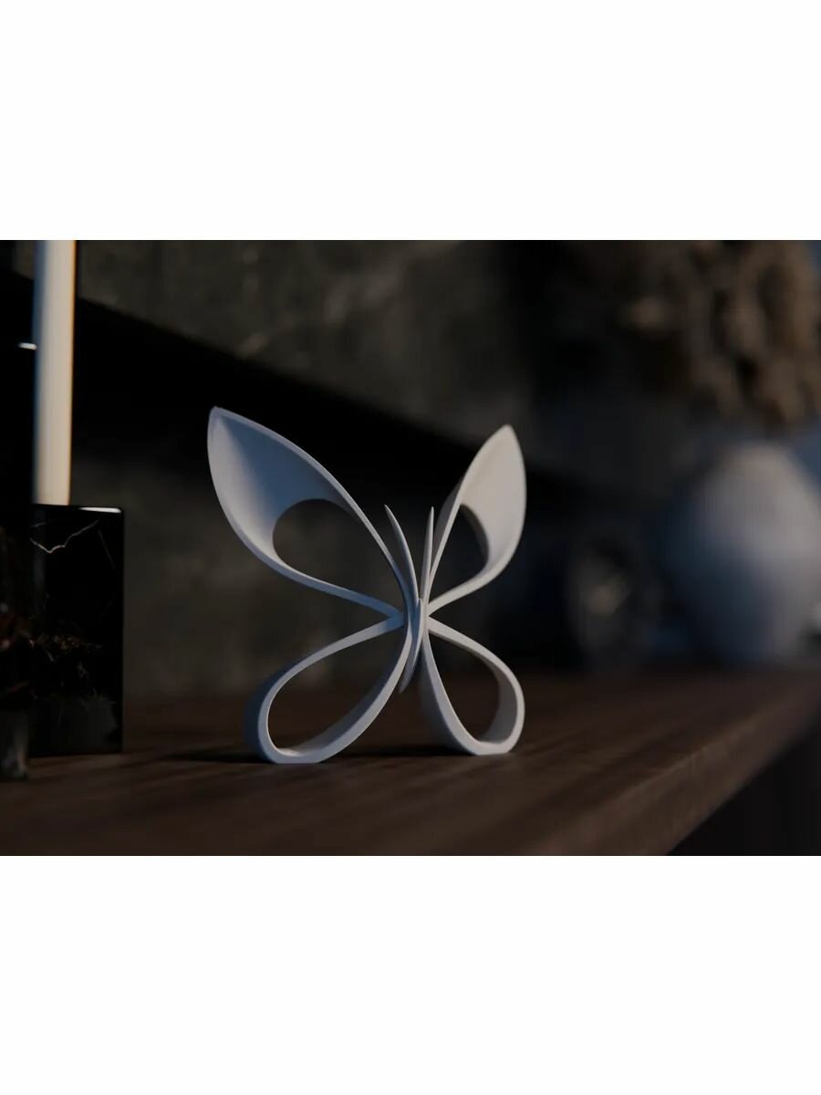Дизайнерская статуэтка "Бабочка" 3D печать из пластика
