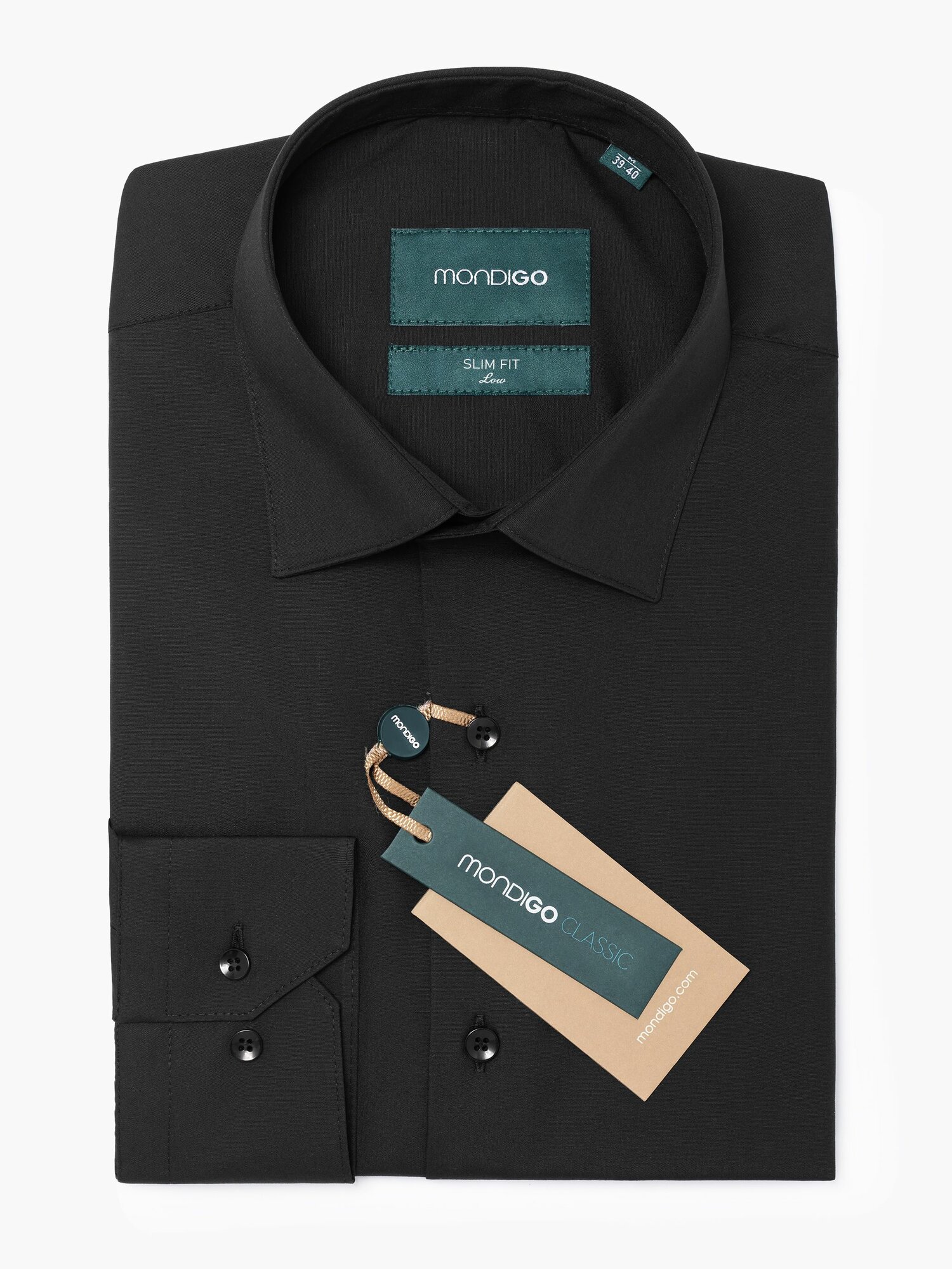 Рубашка на невысокий рост LOW SLIM FIT с длинным рукавом