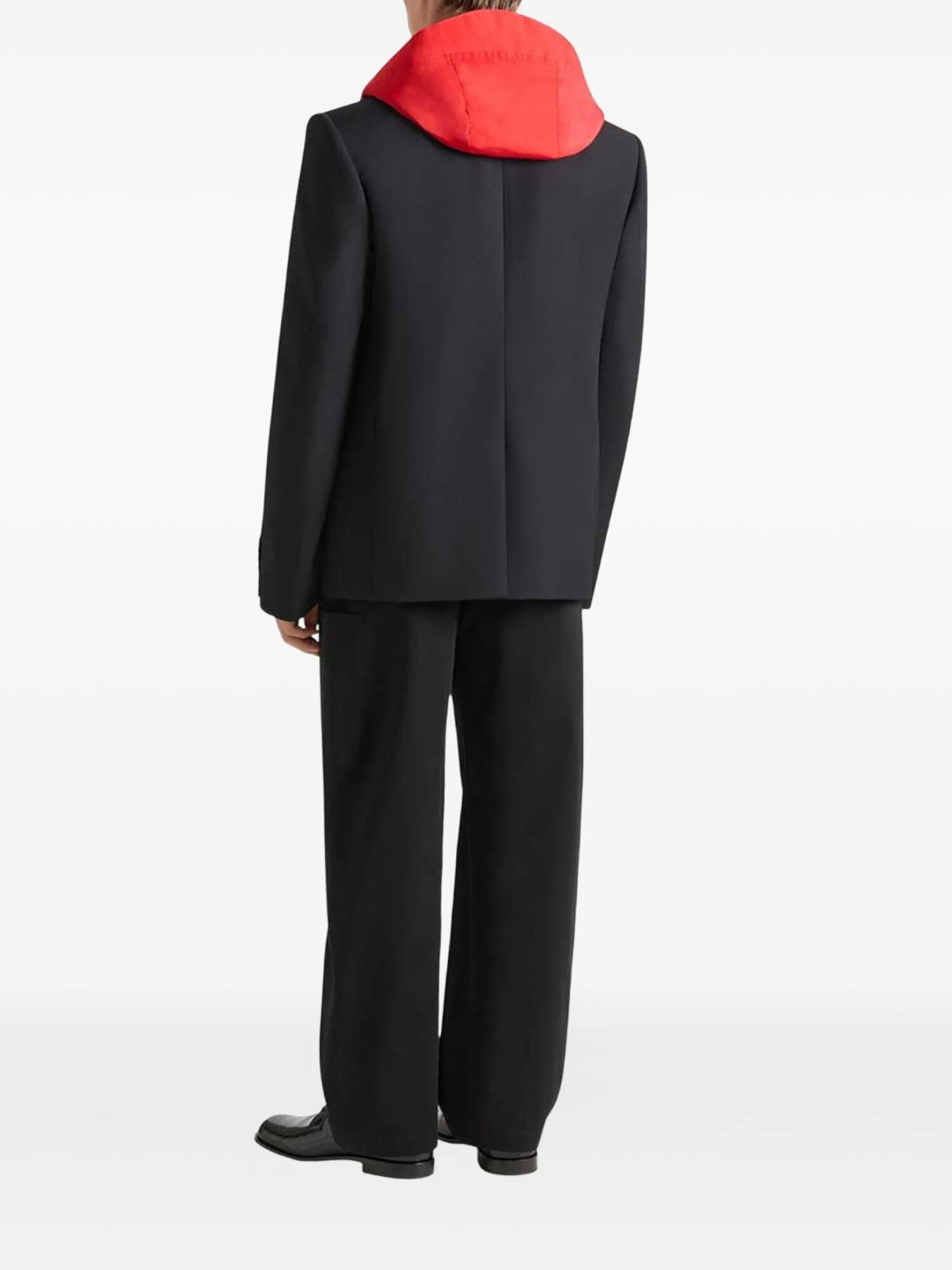Пиджак GIVENCHY Single-breasted wool blazer, размер 46, black/black — фото 1