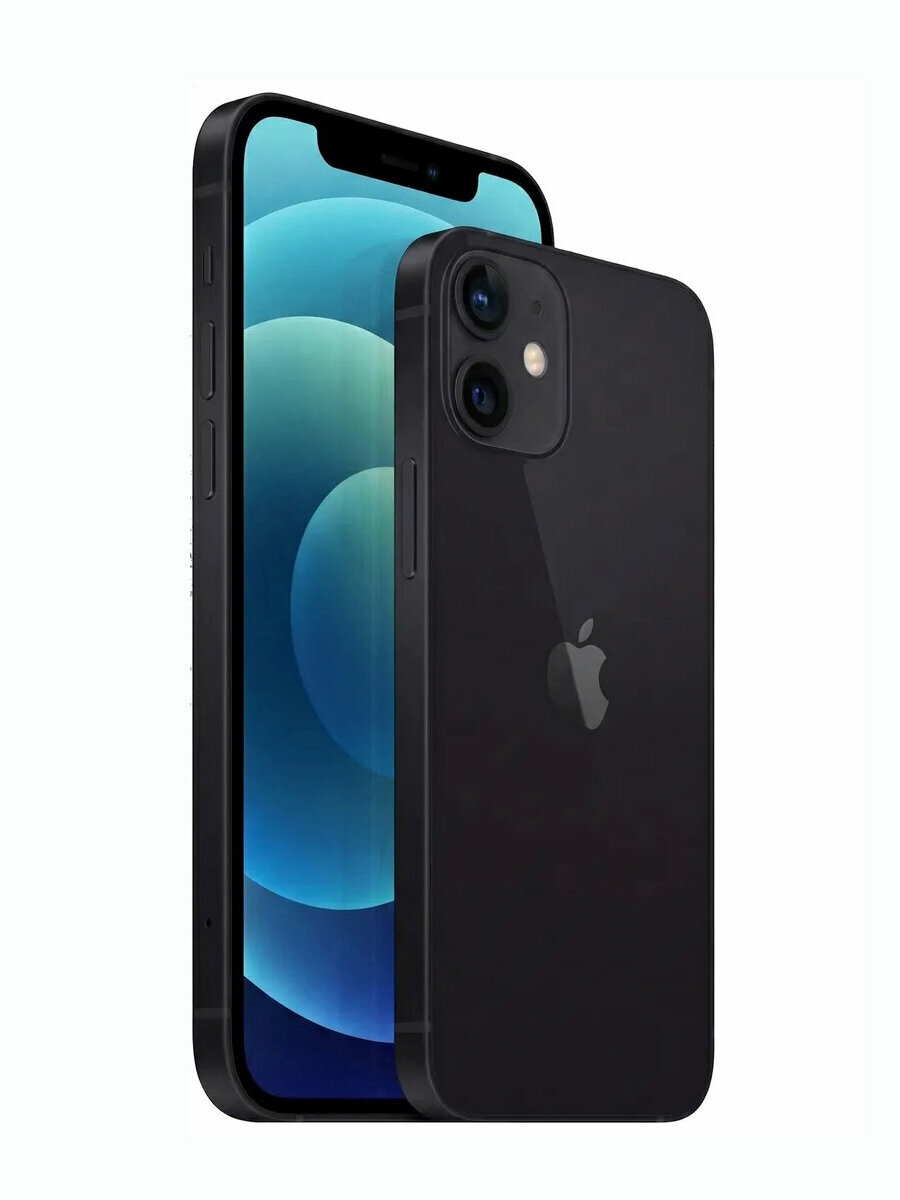 Смартфон Apple iPhone 12 128 ГБ, A14 Bionic , OLED Display , Dolby Vision Video, черный(Black )