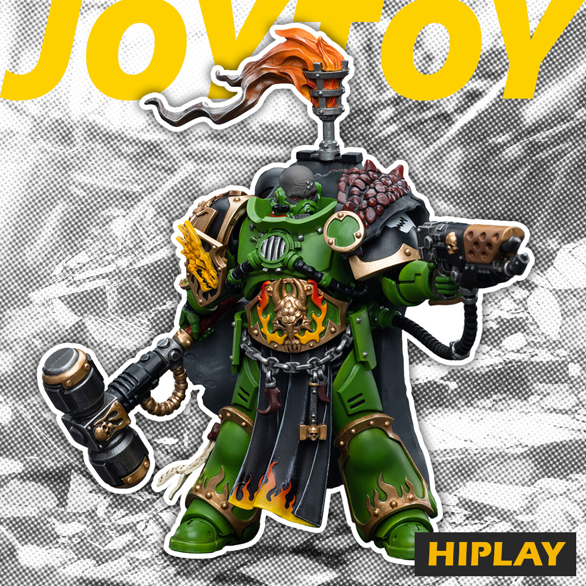 HIPLAY JOYTOY Warhammer 40000 Саламандры Captain Adrax Agatone JT6809 1/18