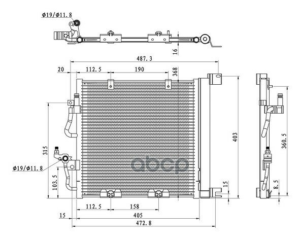 Радиатор кондиционера M-TEX арт. MTR35598