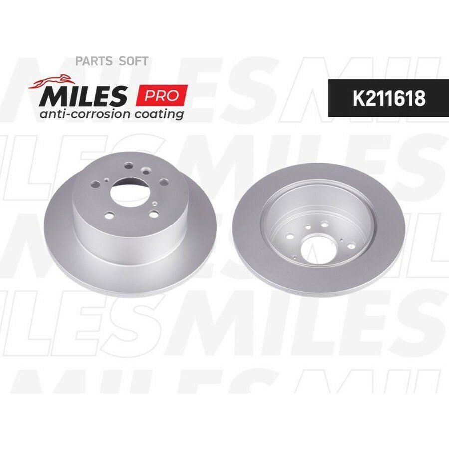 MILES K211618 Диск тормозной TOYOTA CAMRY V40 06-11 задний ()