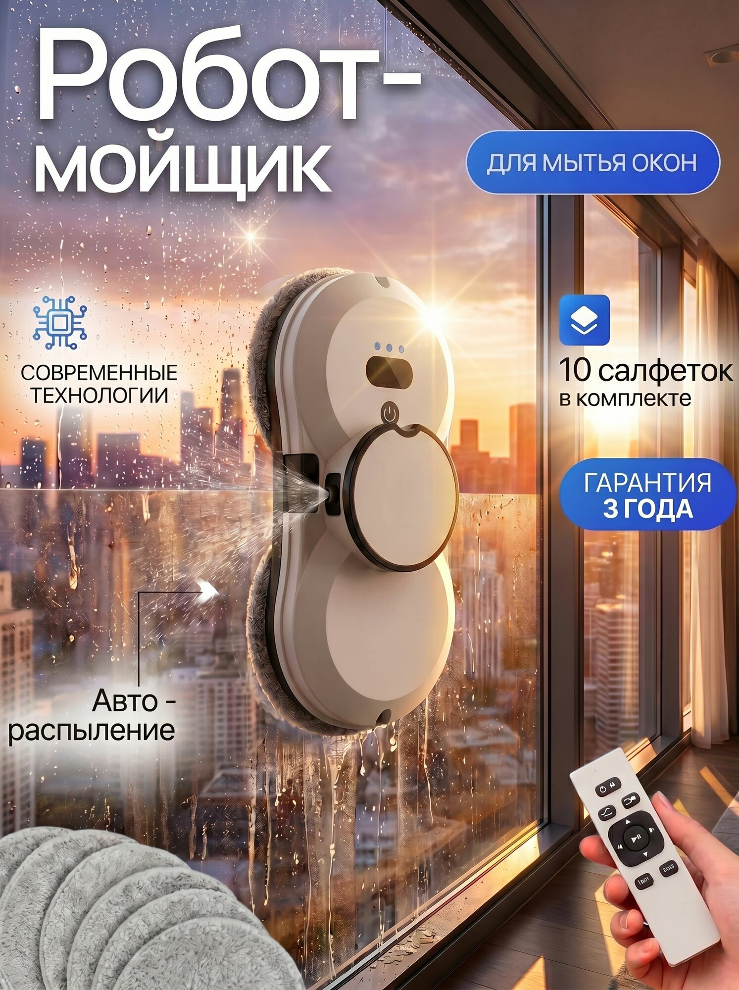 Робот для мытья окон / Робот мойщик окон