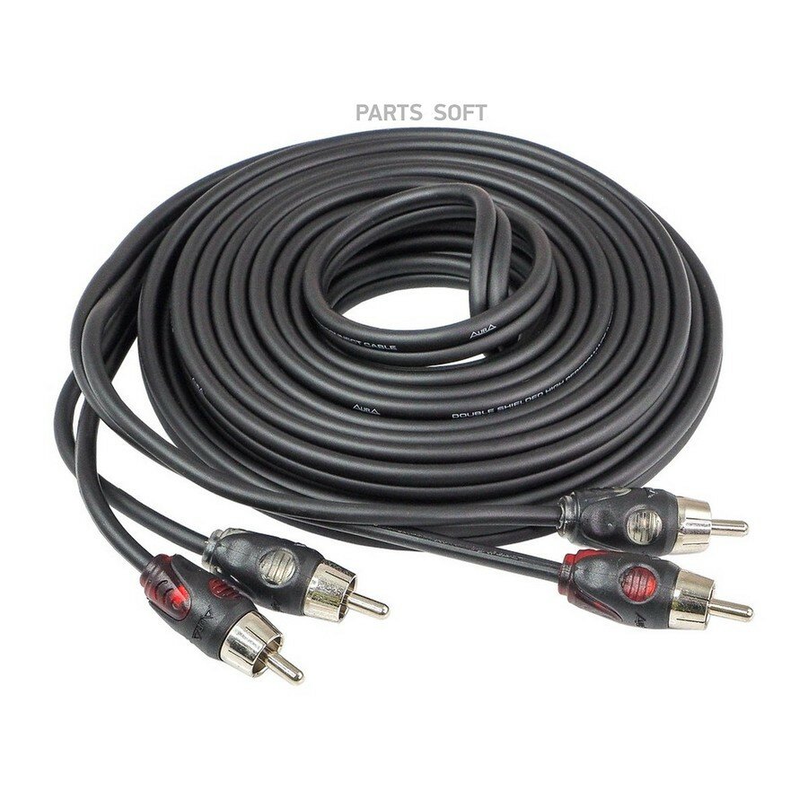 Кабель RCA 2х2 5м AURA от официального дистрибьютора, AURA, артикул RCAB250
