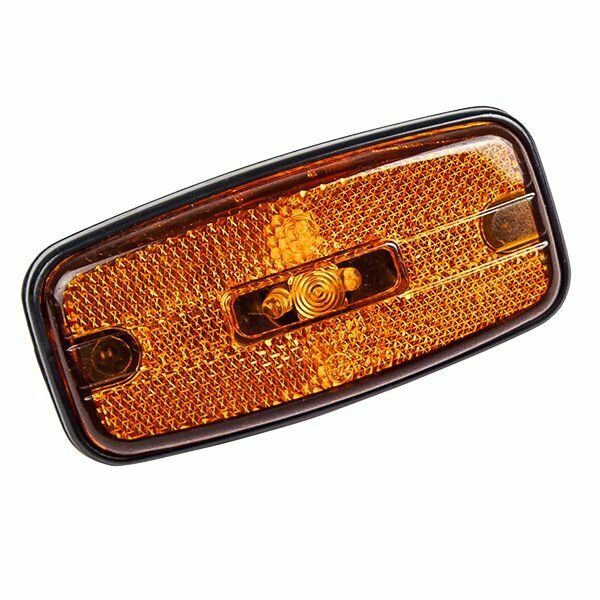 Фонарь габаритный прицепа ГФ1. О LED оранжевый, с колодкой AMP 282189-1 (квадрат)