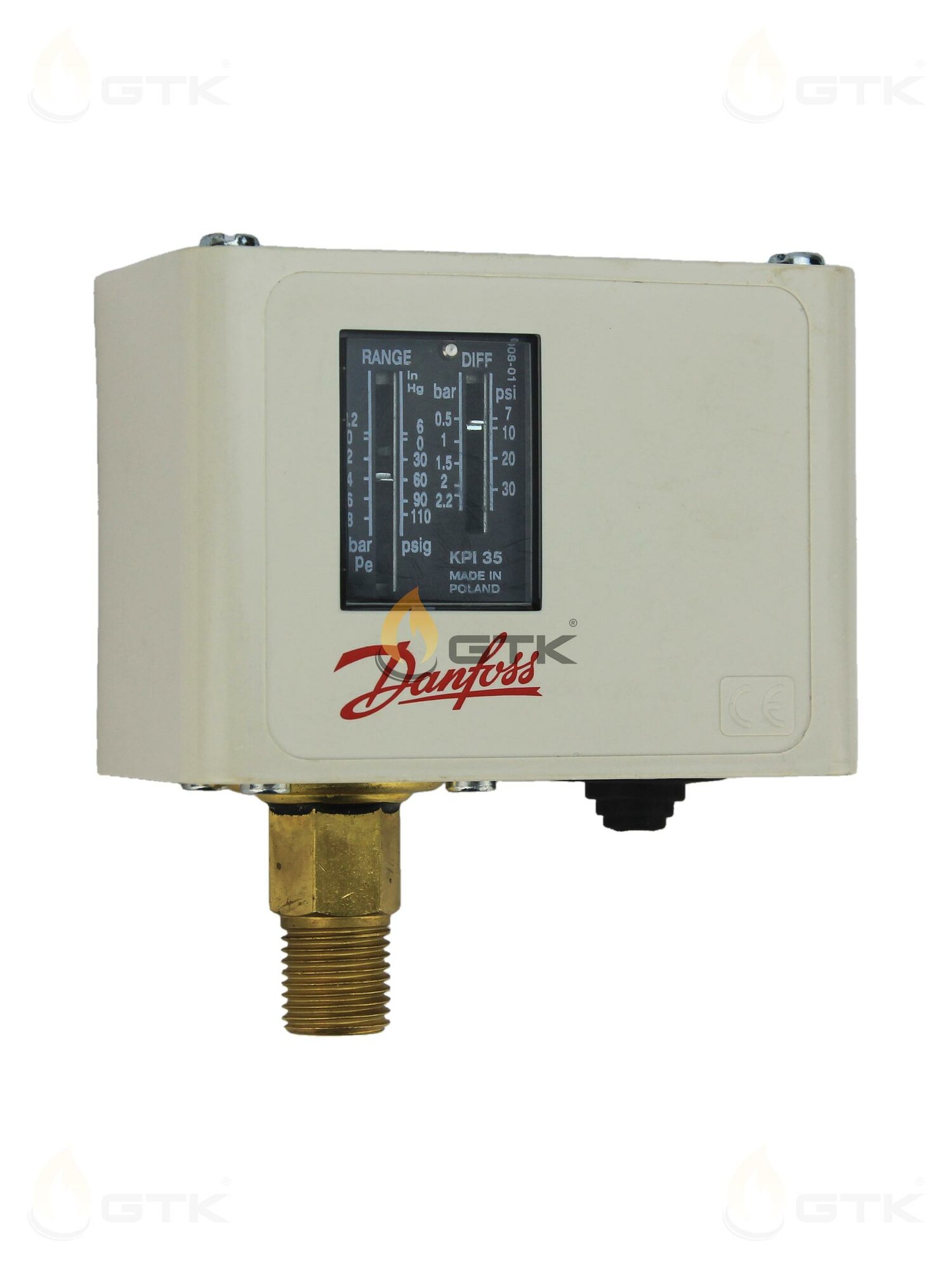 Реле давления Danfoss KPI 35 -0.2-8 бар 0.5-2.2 G1/4 A, 060-121966