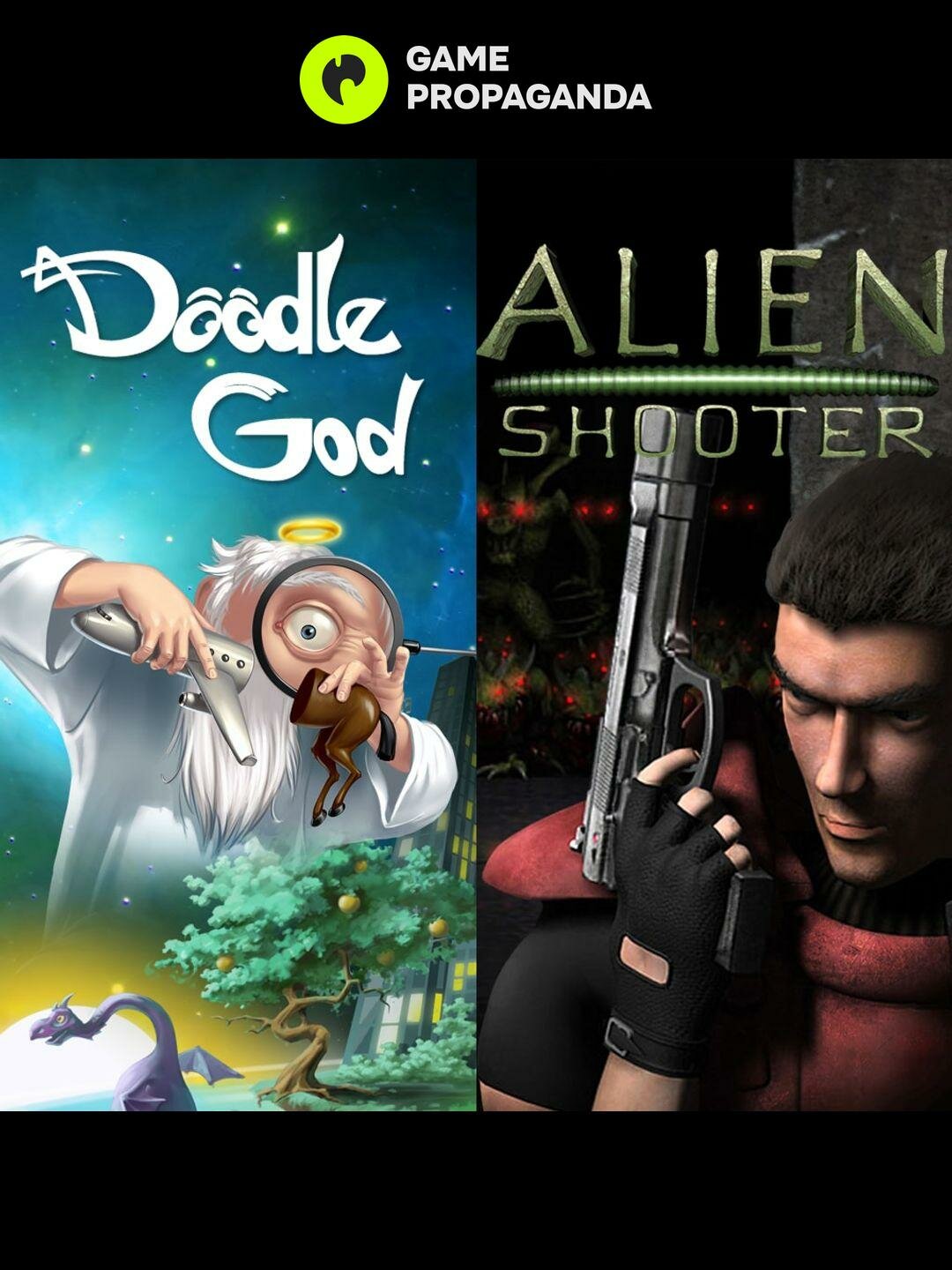 Игра Alien Shooter + Doodle God Bundle PS4 + 71 TRY на баланс PSN. Турция. Цифровая версия