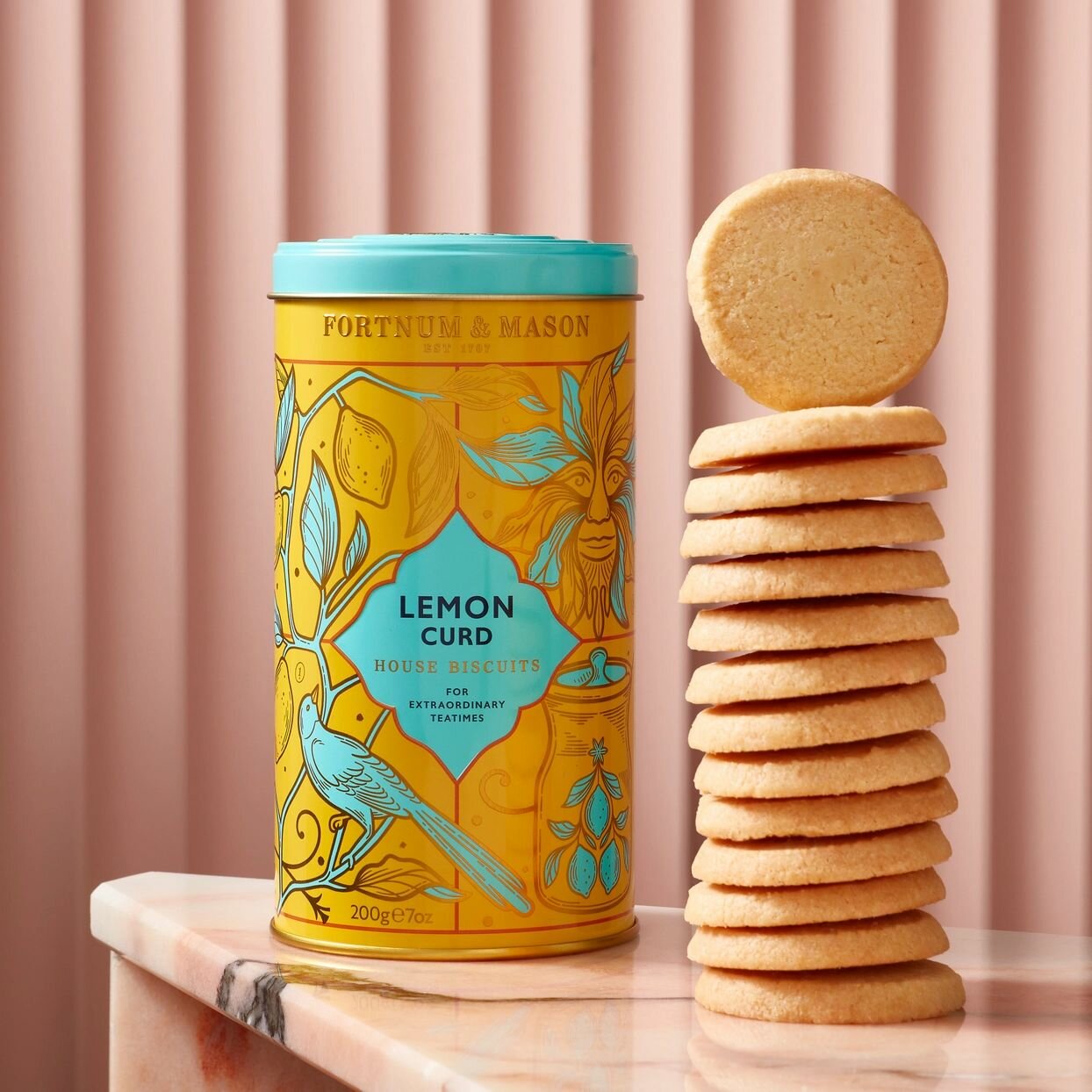 Fortnum&Mason Лимонное печенье House Lemon Curd Biscuits, 200г