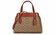 Сумка Coach, фактура тиснение, коричневый