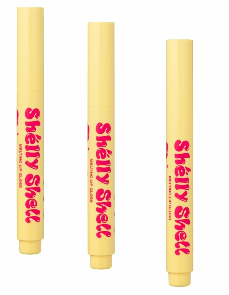 Тающий блеск для губ Beauty Bomb Melting Lip Gloss «Shelly Shell» тон 01 3шт