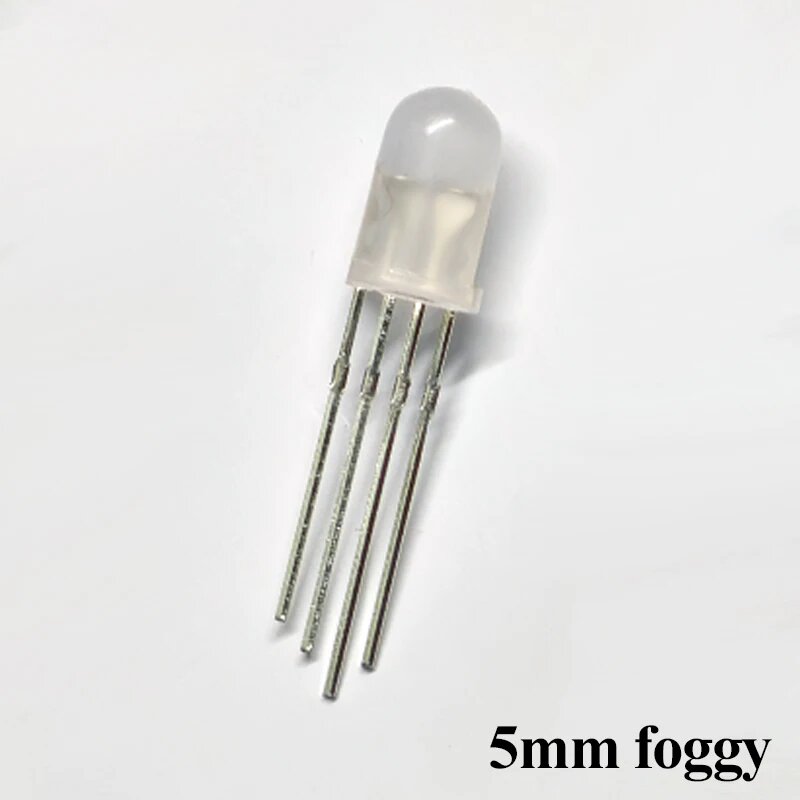 Светодиодные пиксельные лампы WS2812B RGB 5mm foggy, 100pcs