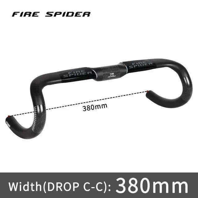 FIRE SPIDER T1000 карбоновый руль для шоссейного велосипеда 380mm