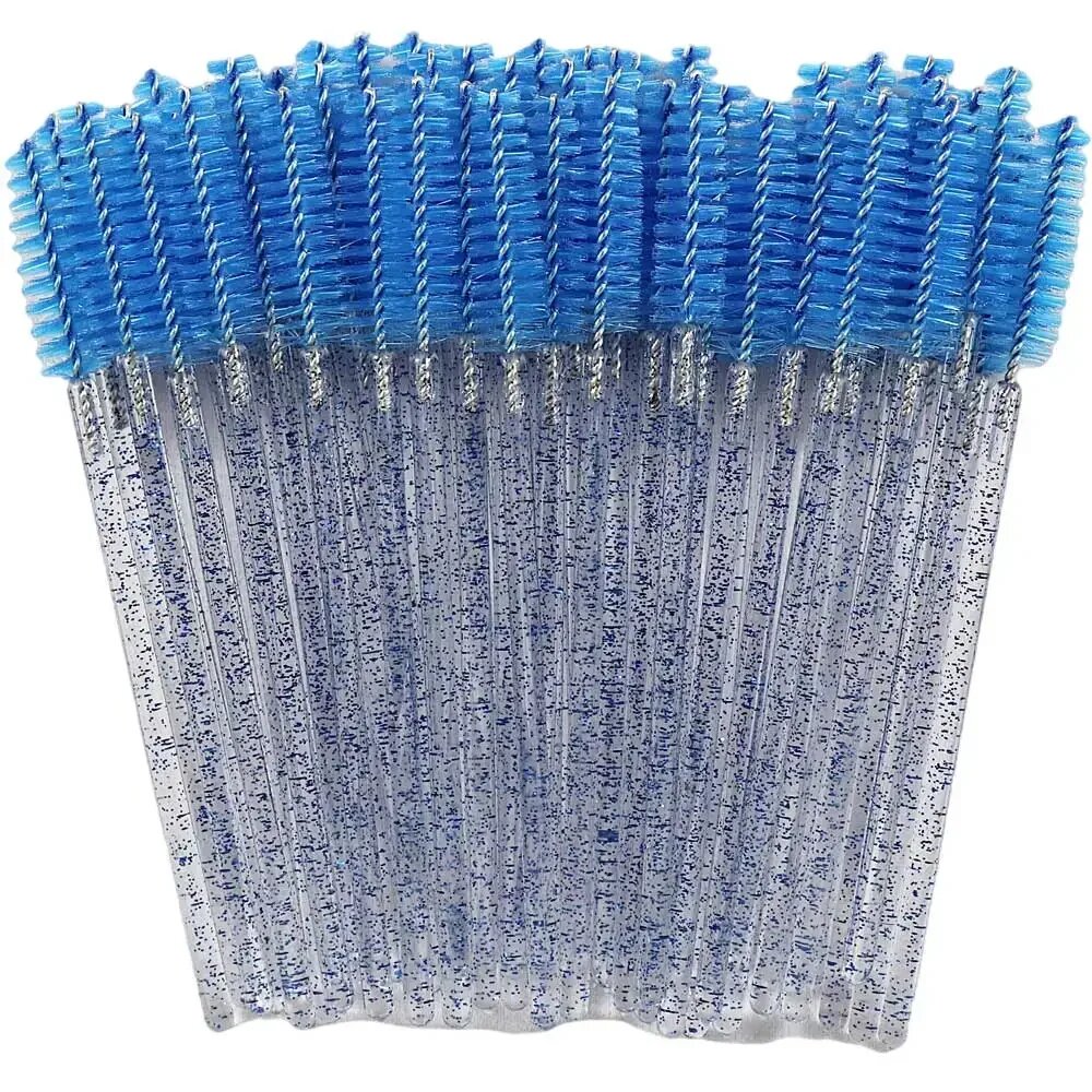Одноразовые кисти для ресниц и бровей 50 шт. C502-blue 50pcs