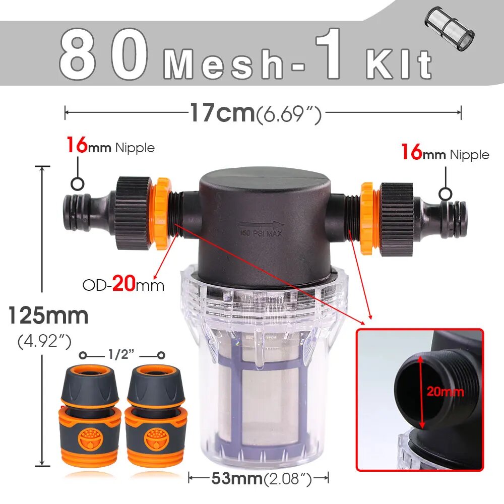 Фильтр для шланга IBC 80 Mesh, H-1kit-80mesh