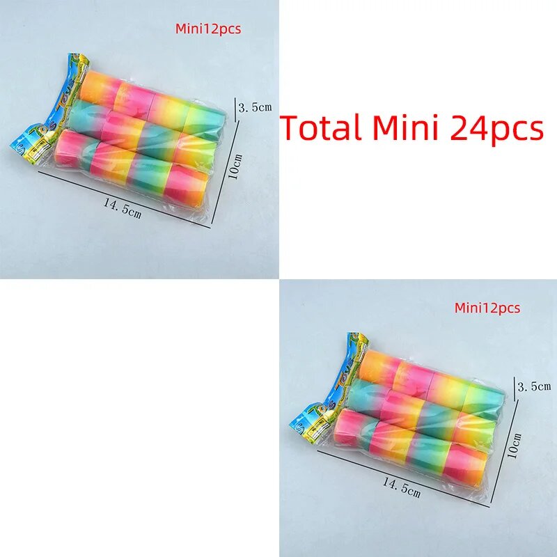 Радужные пружинки-игрушки, 24 шт, Цвет: 24 pieces4