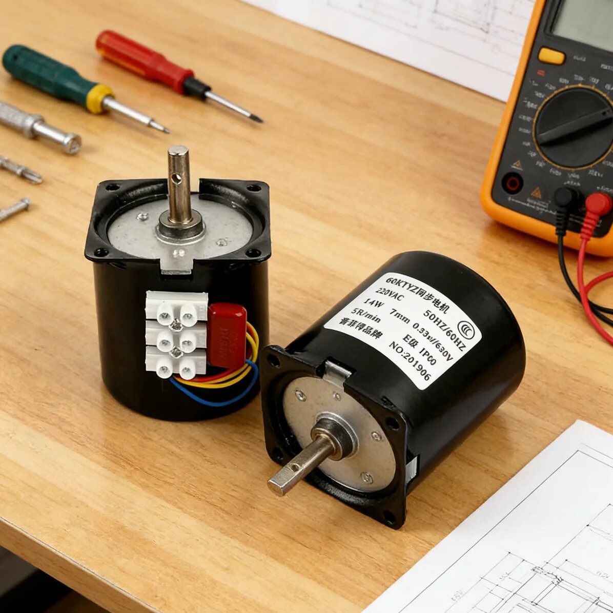 Синхронный двигатель постоянных магнитов 60KTYZ 220В 50KTYZ-2.5rpm