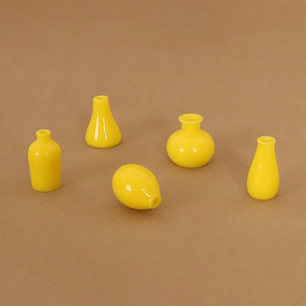 Миниатюрная ваза для кукольного домика 1/12 B-5PCS