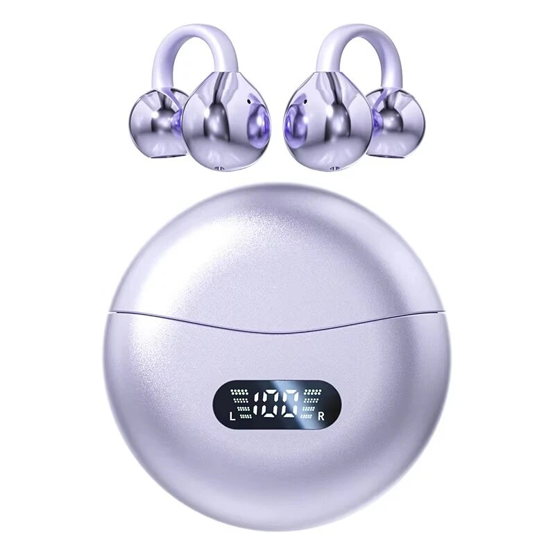 Беспроводные наушники-клипсы Purple Bluetooth 5.4