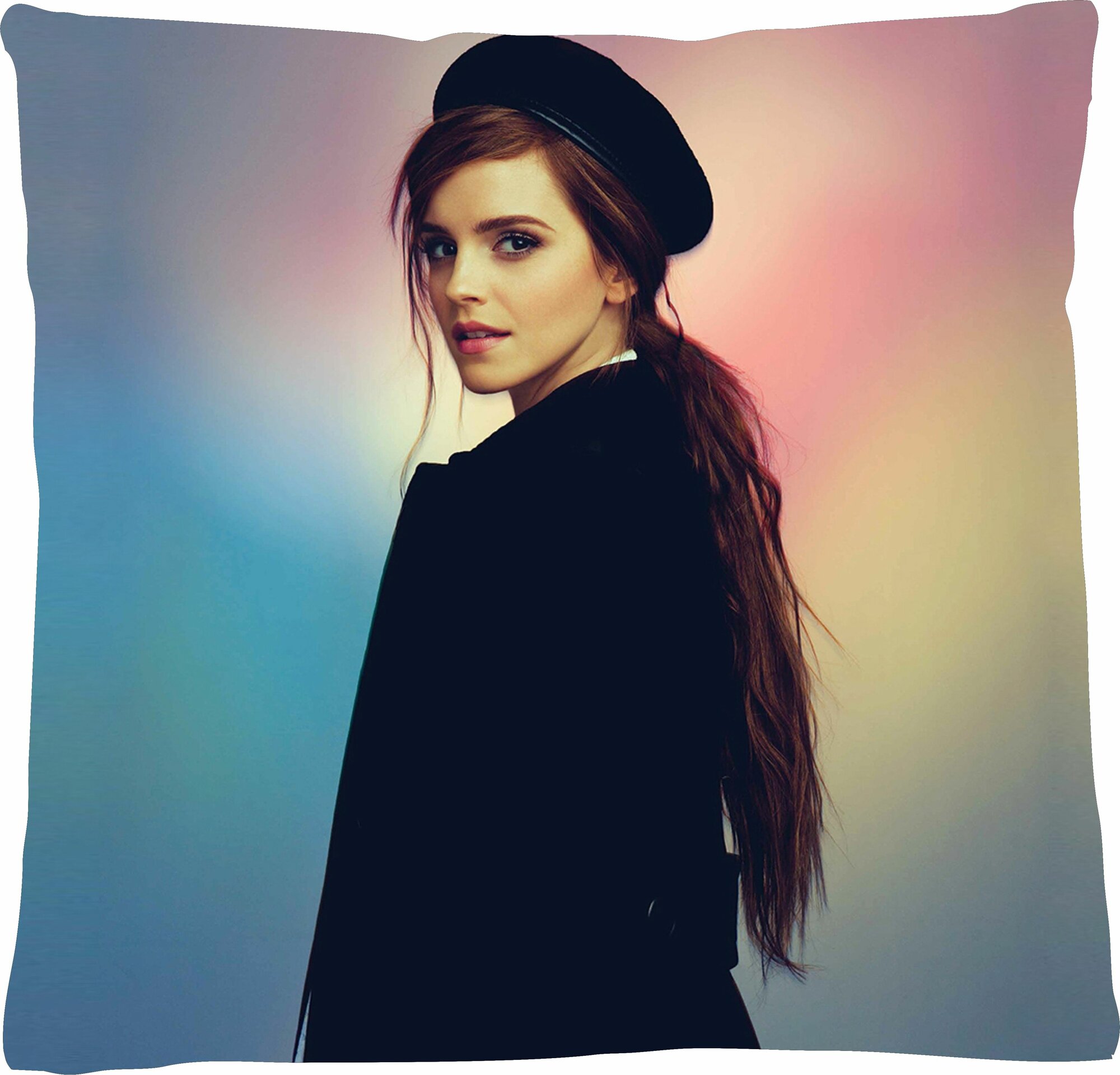 Подушка квадратная Emma Watson Эмма Уотсон