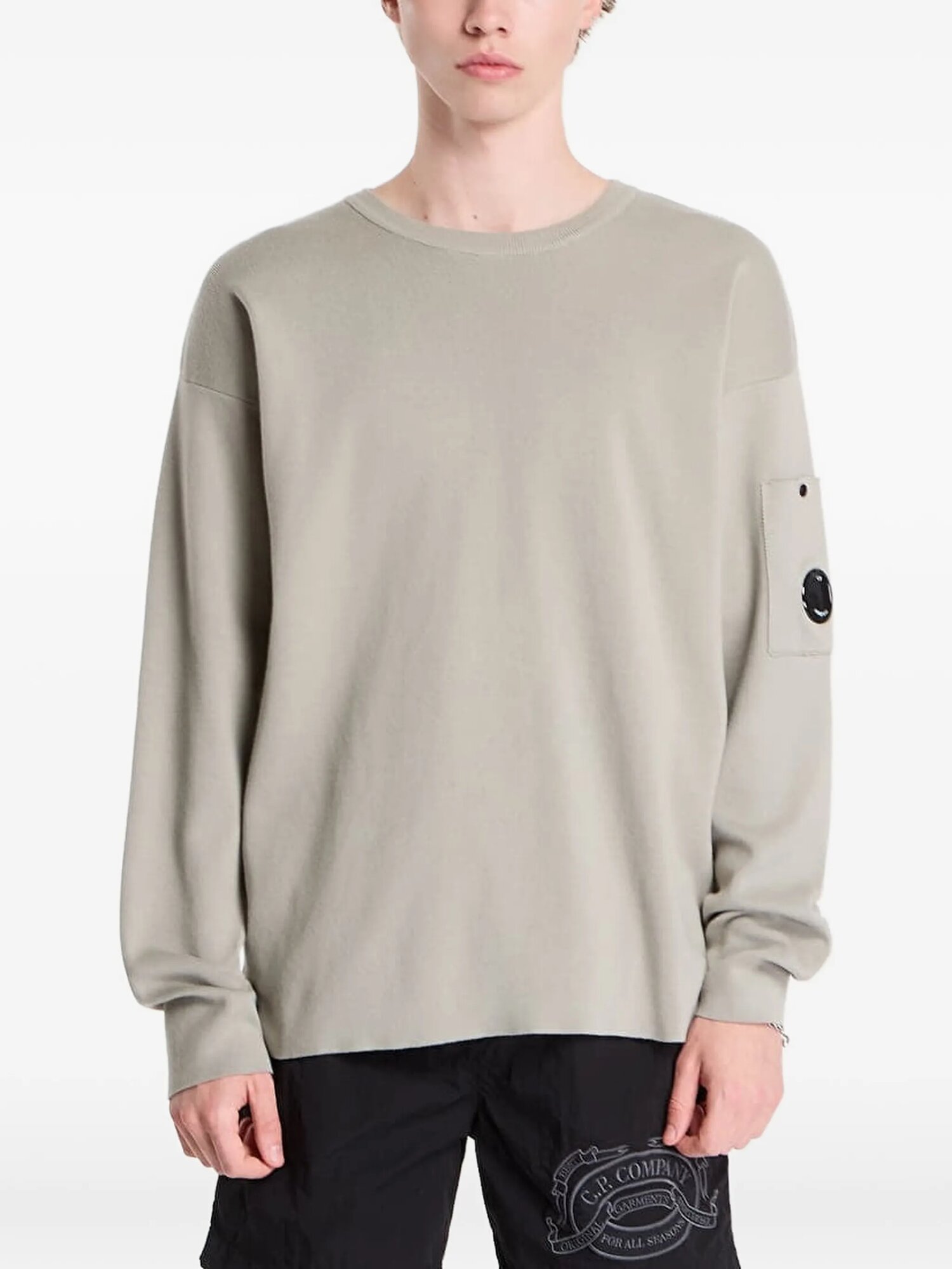 Свитер C.P. COMPANY Lens crew-neck sweater, размер XL, , разноцветный — фото 1