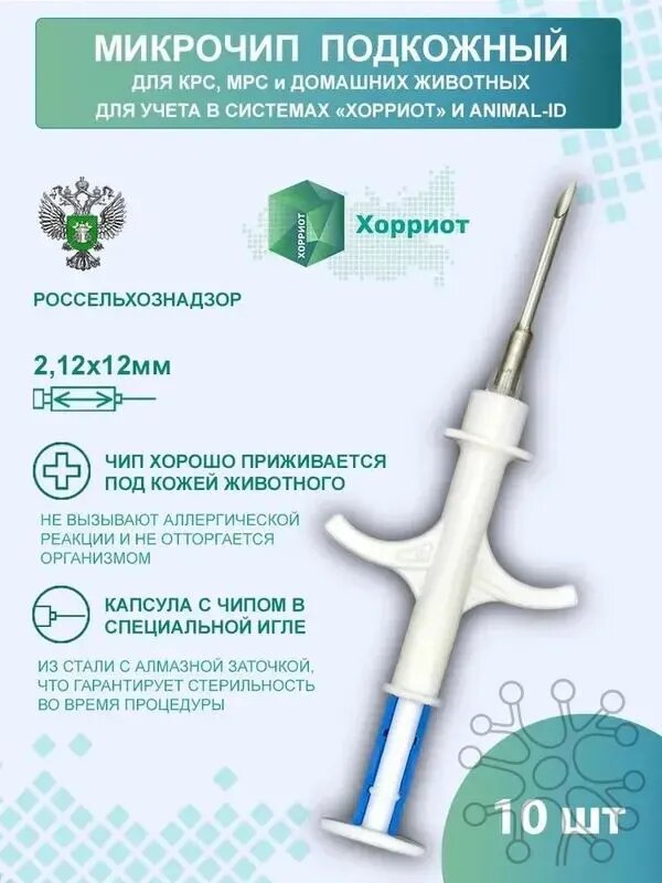 Микрочип для идентификации домашних животных с NFC