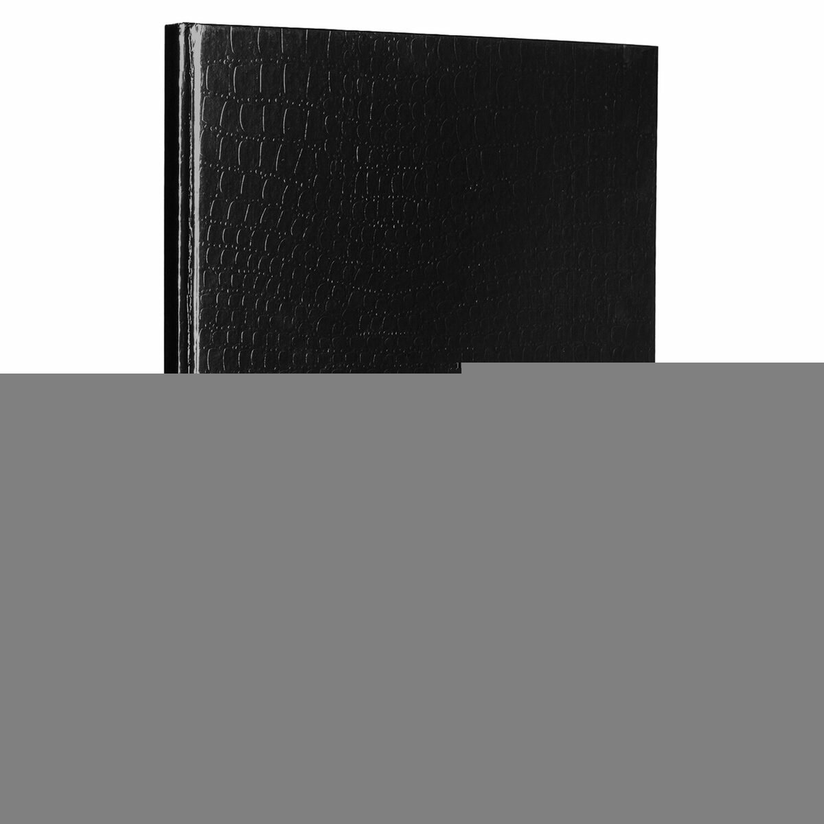 Блокнот 80л, А4 Hatber Metallic Черный, клетка, бумвинил, блок 5 цветов (80ББ4В1), 10шт.