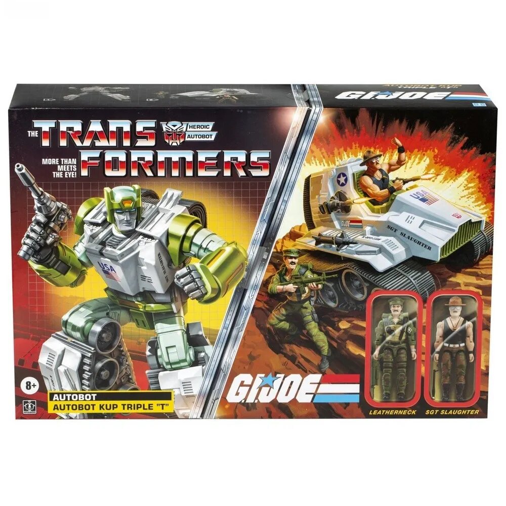 Трансформеры игрушки Hasbro Transformers GI Joe Collaborative Mash Up! Autobot Kup Triple "T" with Sgt. Slaughter & Leatherneck