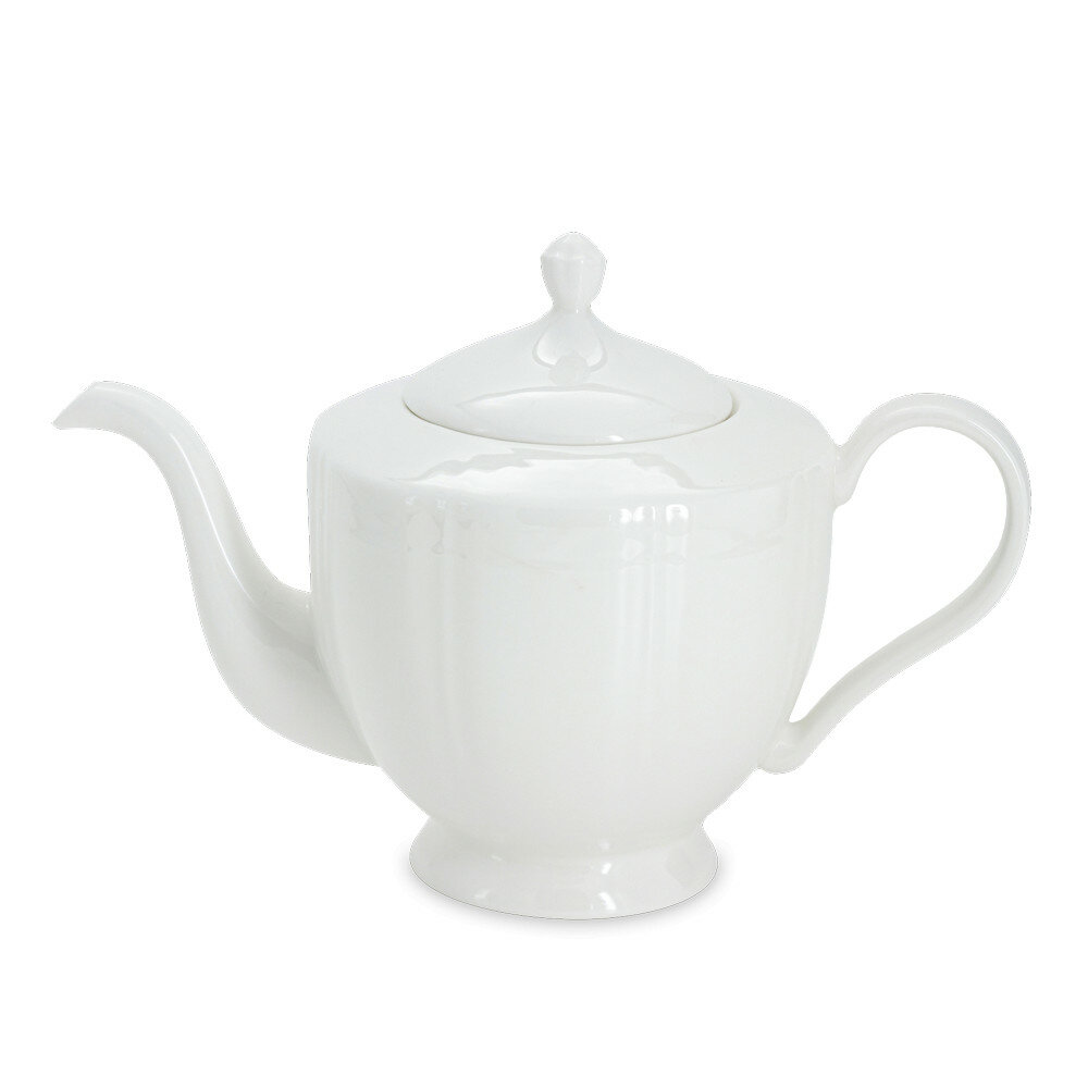 Заварочный чайник ANNA LAFARG Lotus White Emily AL-1201L-E11, фарфор, 1,1 л