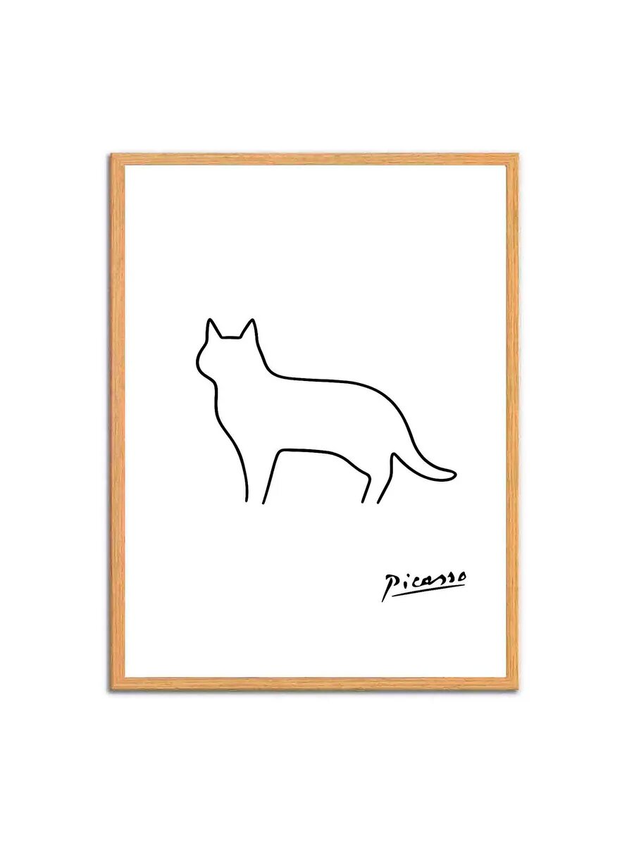 Кот из Шартре , Пабло Пикассо, Плакат 30x42см