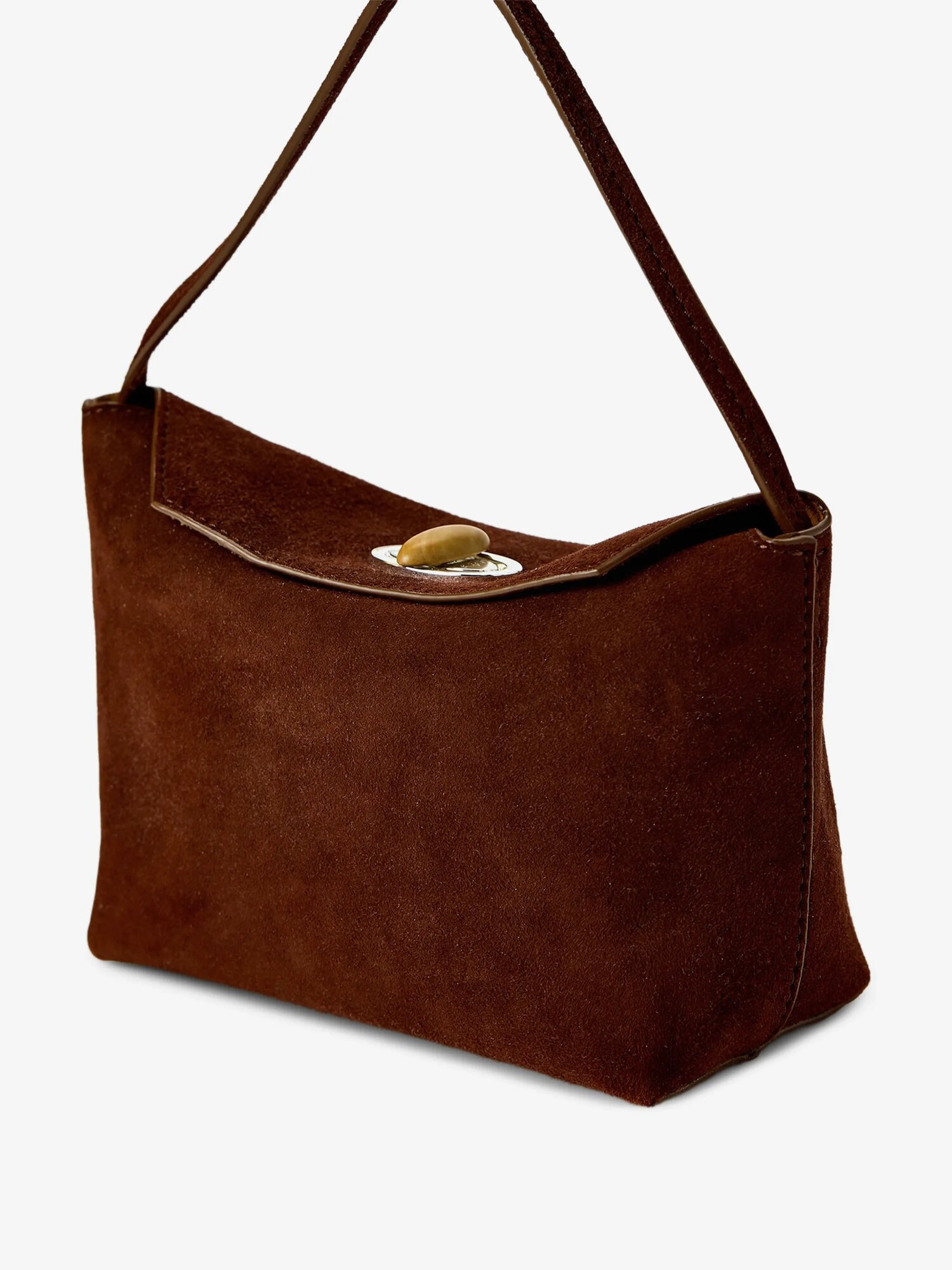 Сумка Christopher Esber Turnlock suede mini bag — фото 1