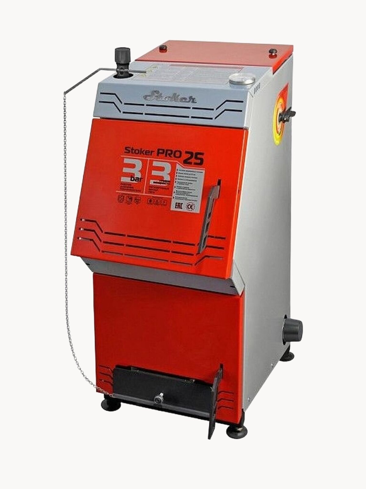 Котел твердотопливный Ермак Stoker PRO-25+комплектующие