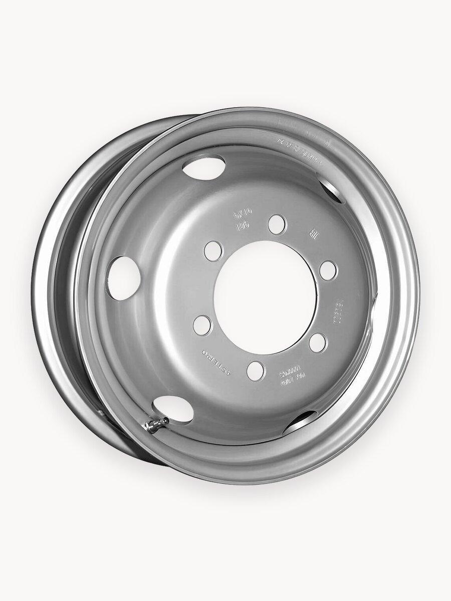 Колесный диск Asterro TC1607CX Газель 1100кг 5.5x16 6x170 ET106 D130 Silver