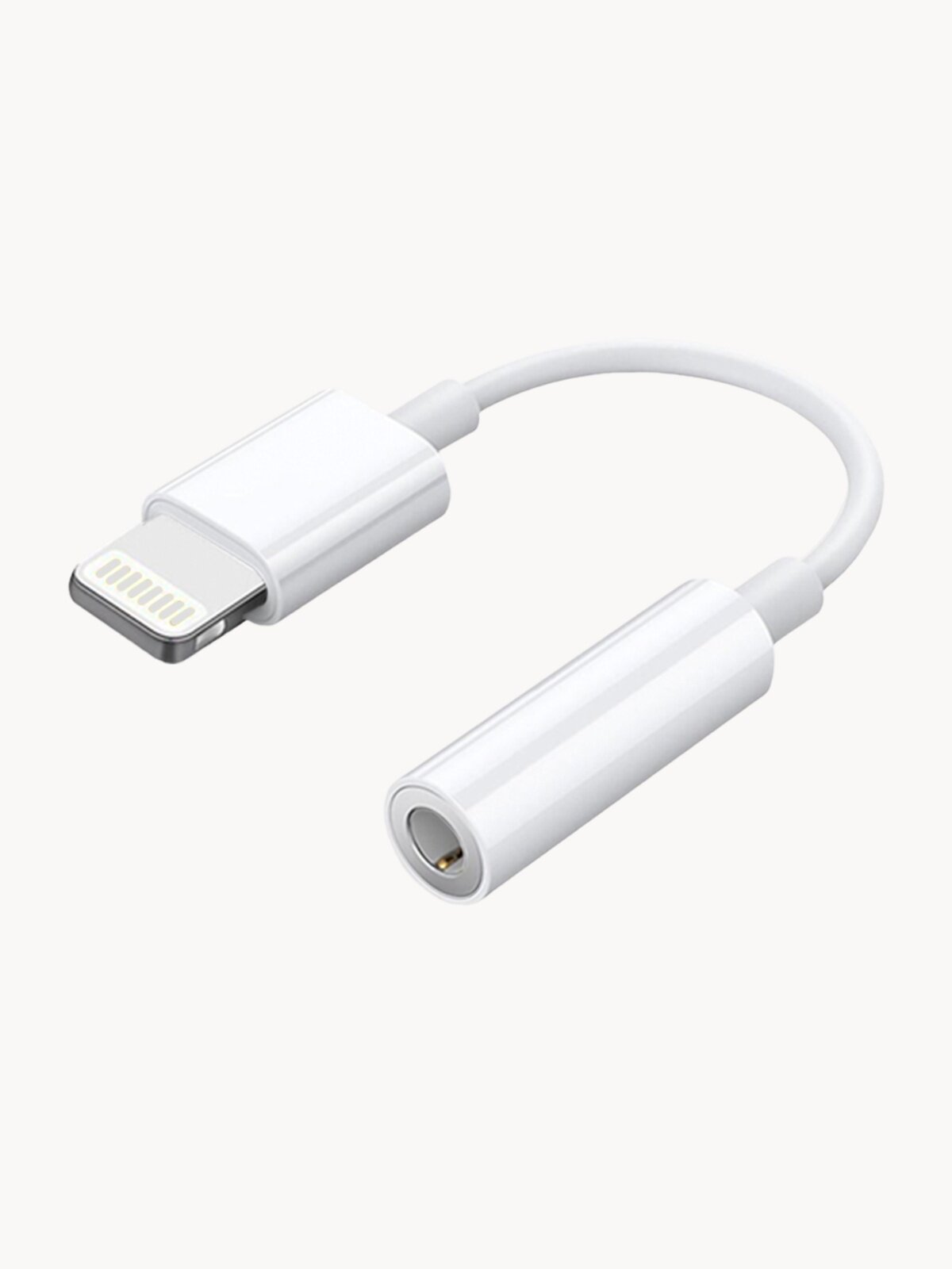 Переходник для наушников iPhone и iPad / адаптер lightning - 3.5 mm jack (AUX) с поддержкой микрофона