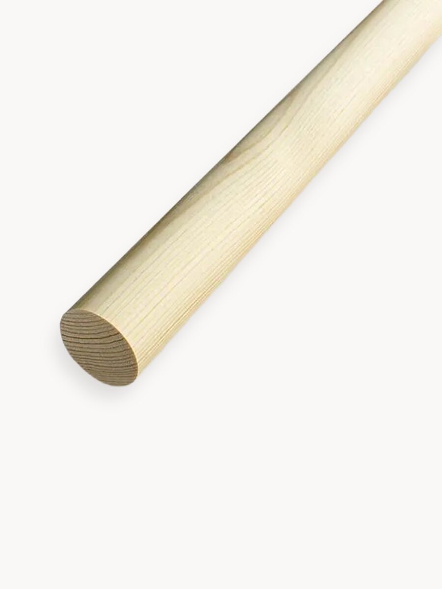 Круглый погонаж деревянный сращенный 28x1000 мм хвоя Экстра