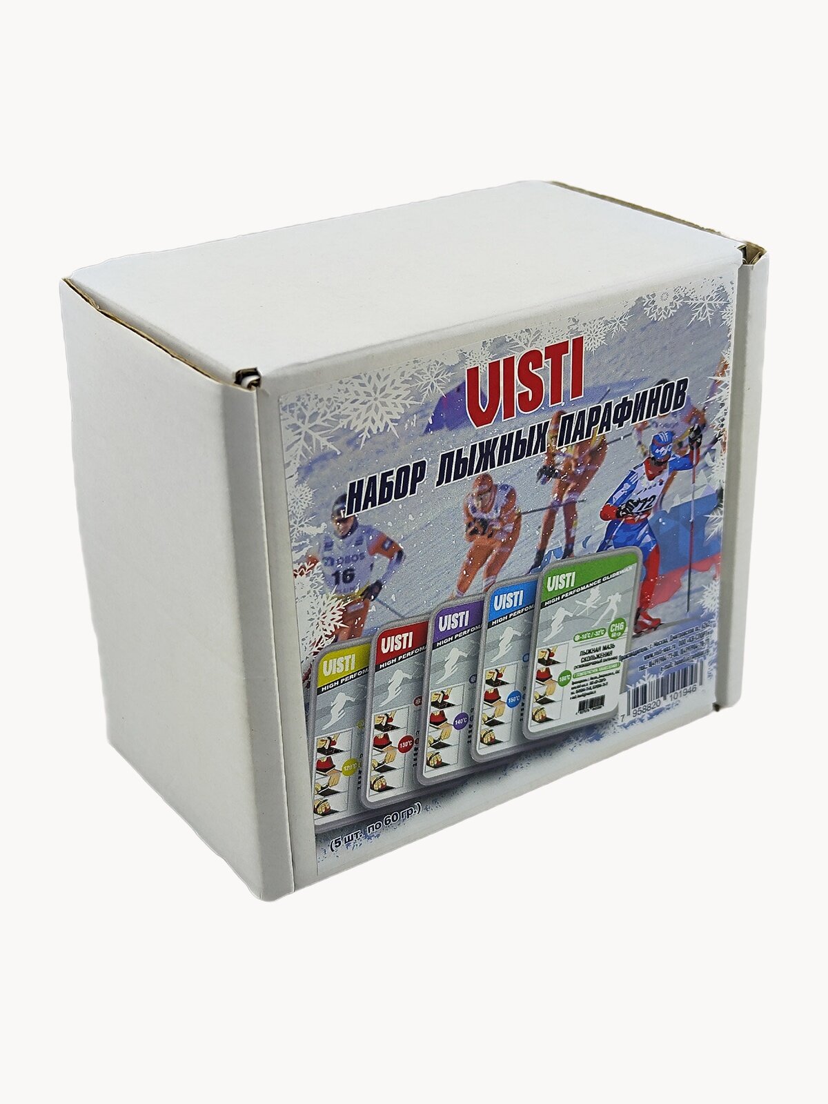 Комплект лыжных парафинов Visti полный (CH 2,3,4,5,6) (+10°/-32°, 300 гр)