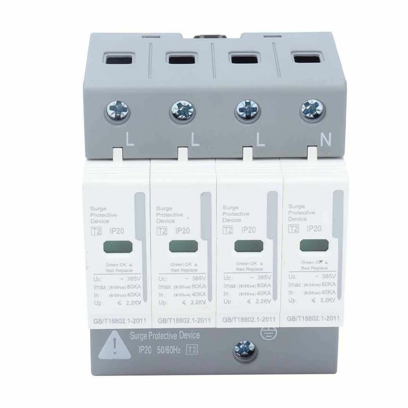 Устройства защиты от перенапряжения BERM Разрядник для дома 4P 80KA SPD 2 уровня BEMLY80 220 В/380 В