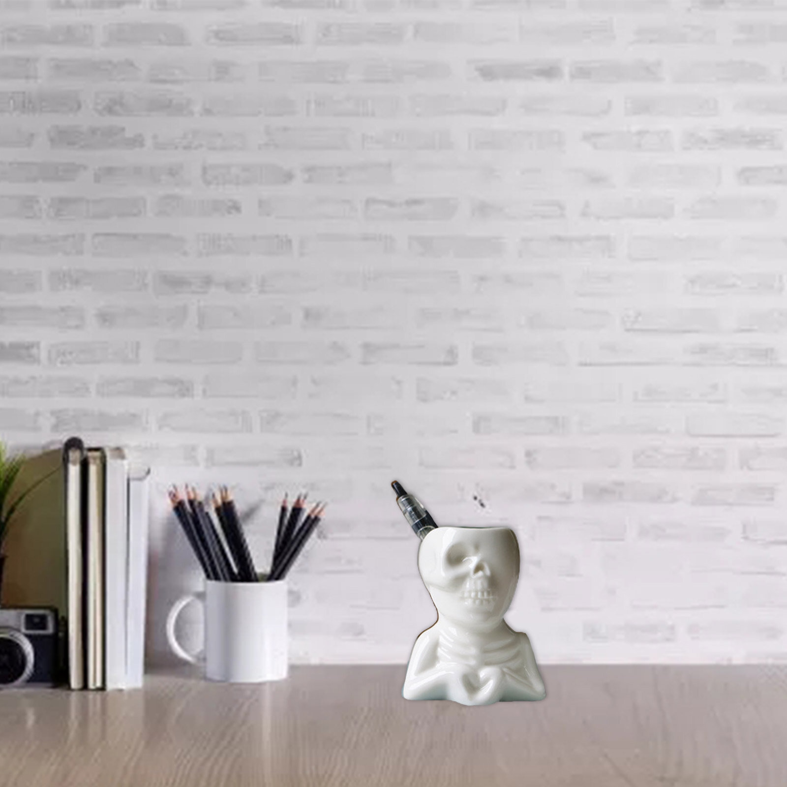 4 шт. горшок в форме черепа мини суккулентное растение керамический цветок бонсай для кактусов травы настольный декор окна