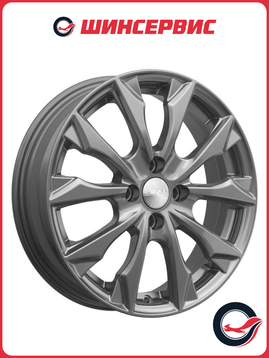 Литой колесный диск Скад Нагоя R16x6.0J 4x100 ET41 ЦО60.1 для автомобиля