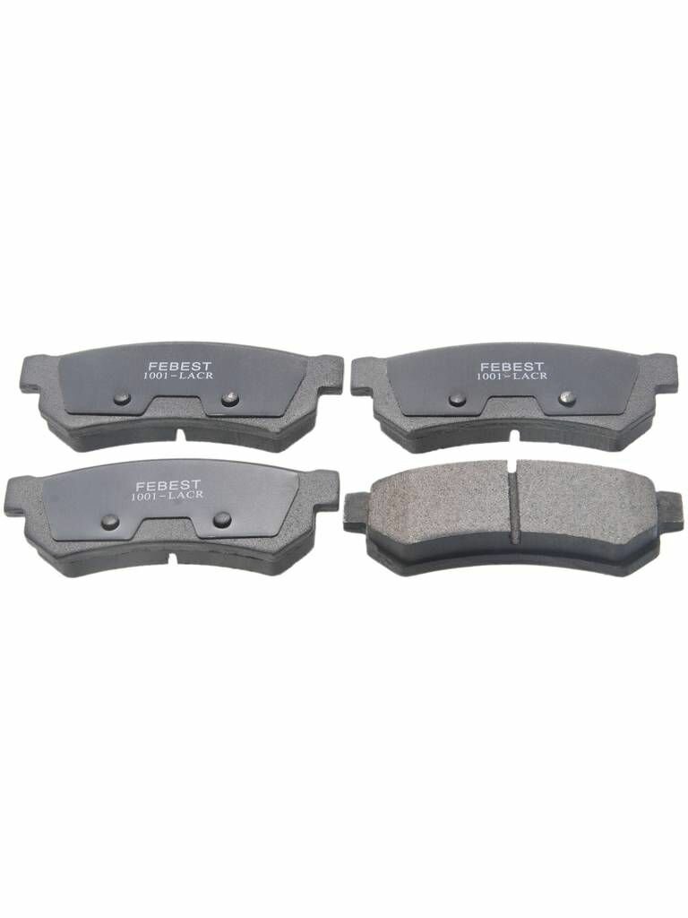 Колодки тормозные задние (с противоскрипной пластиной) CHEVROLET 1001-LACR FEBEST.