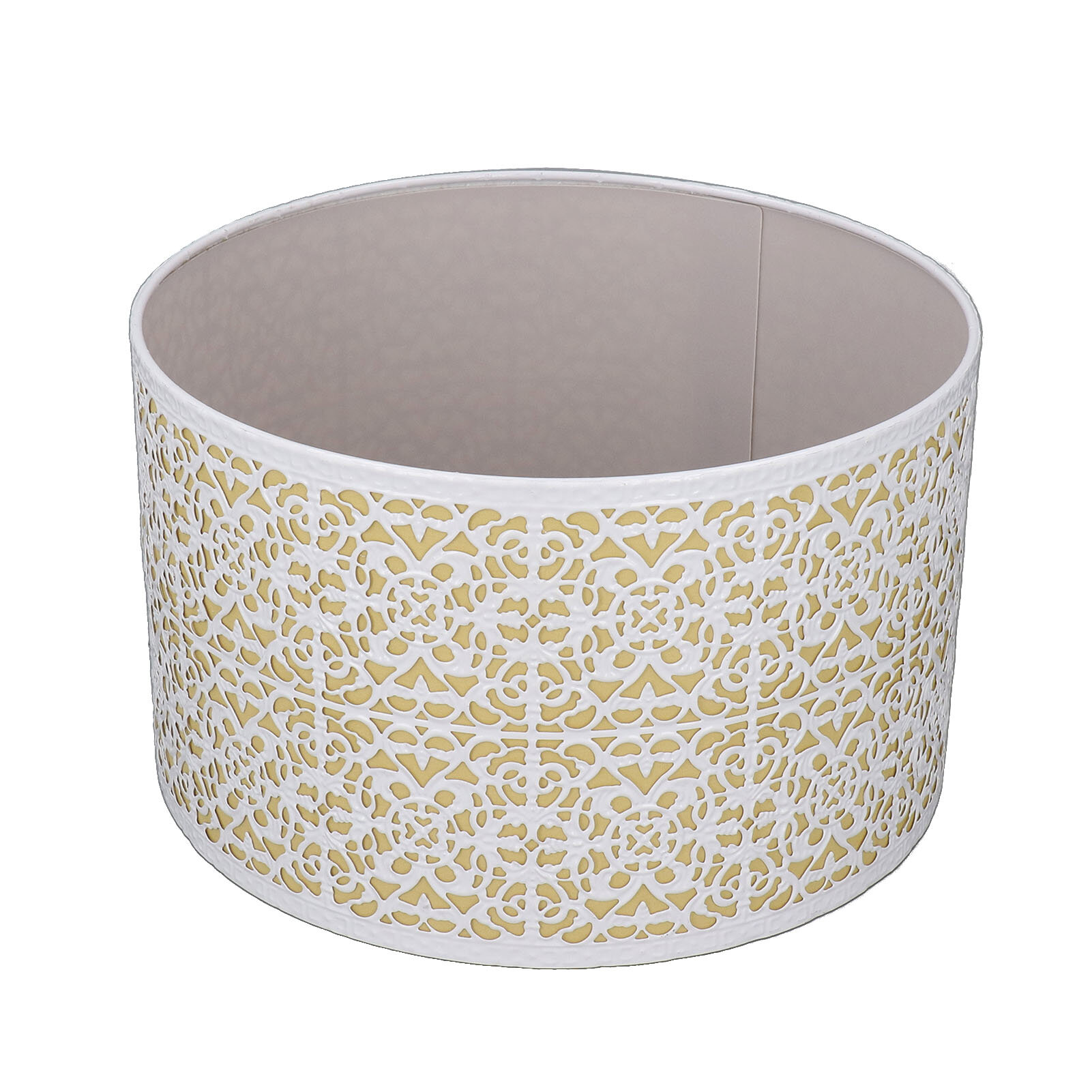 Металлический абажур Полово выпуск стола световой оттенок для e27 e14 калибра -держатель медная монета цветок белая желтая подкладка