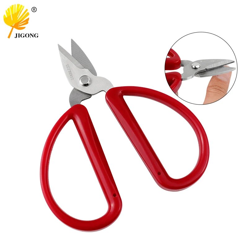 Ножницы для ногтей из нержавеющей стали, кусачки для ногтей с красной ручкой, маленький рот, домашний педикюр, удаление омертвевшей кожи