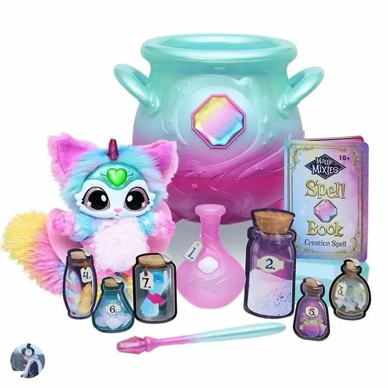 Игровой набор Magic Mixies Волшебный запотевающий котел 20 см плюшевая игрушка, розовый