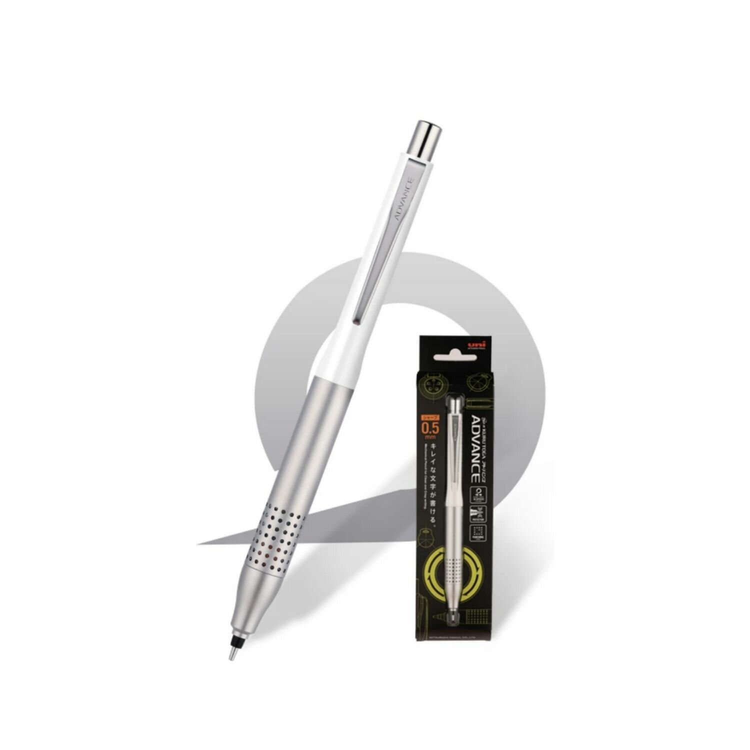 Механический карандаш Uni KURU TOGA Advance M5-1030 0,5 мм с вращением стержня и металлическим корпусом для плавного письма