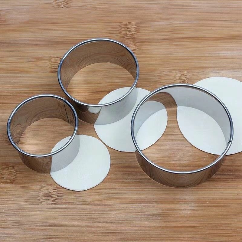 Ручная форма для пельменей из нержавеющей стали с тремя размерами 7,5 см 6,5 см 5,5 см для лепки вареников и равиоли