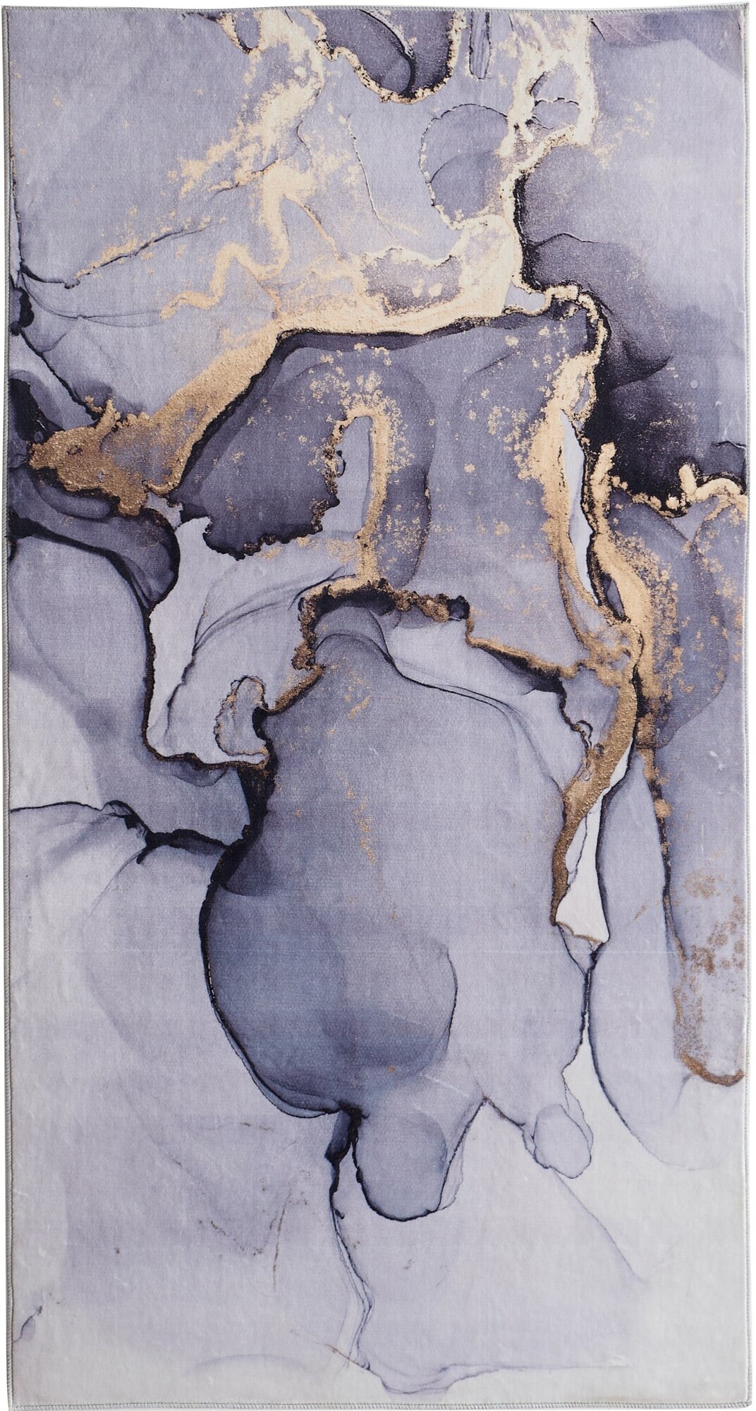 Ковер принтованный высокоплотный "Silk B286 80 x 150 см", бордовый