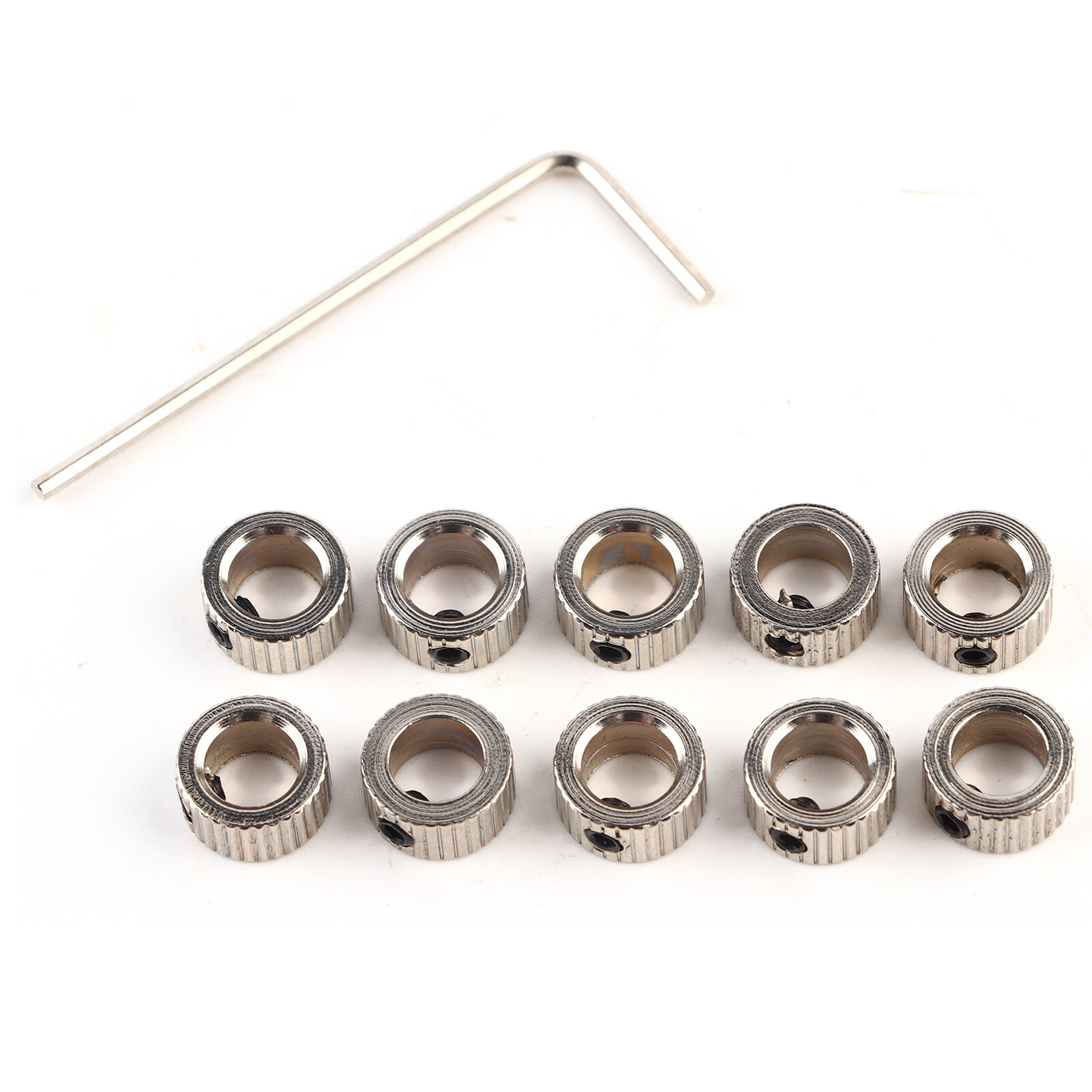 10 шт. Втулки для валов из ферроникеля с гальваническим покрытием, стопорные кольца для валов 6,1 мм